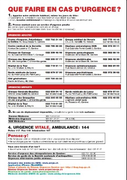 Fiche urgence maternelle